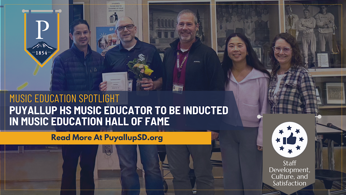 Puyallup High Music Teacher Earns Statewide Hall of Fame Honors | News ...