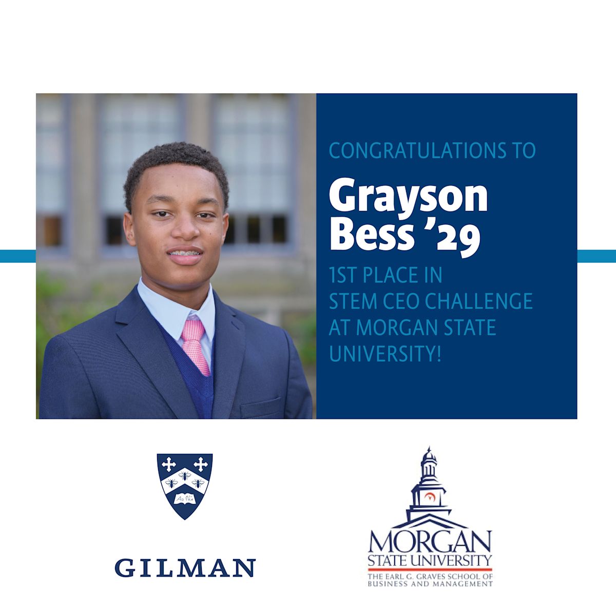 Freshman Wins First Place in STEM/Business Competition | News and ...