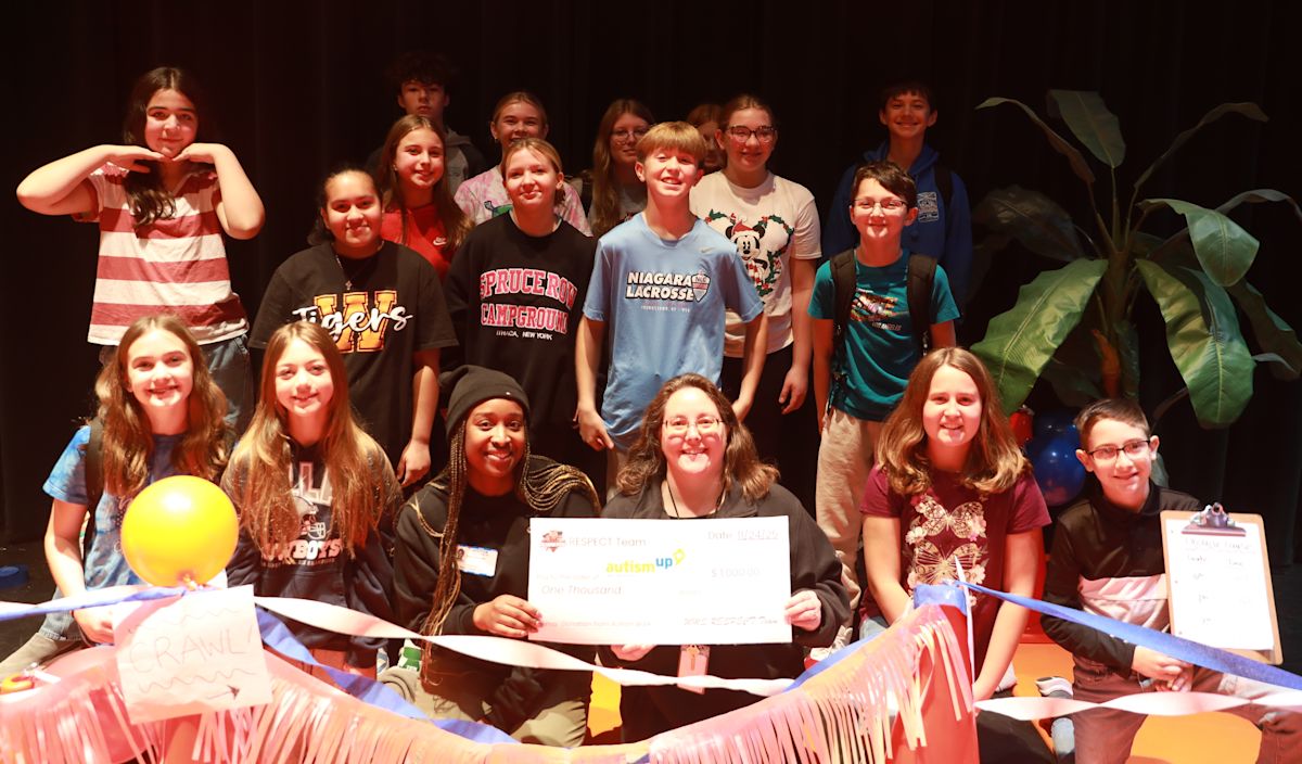Waterloo Middle School RESPECT Team Makes $1,000 Donation to AutismUp ...
