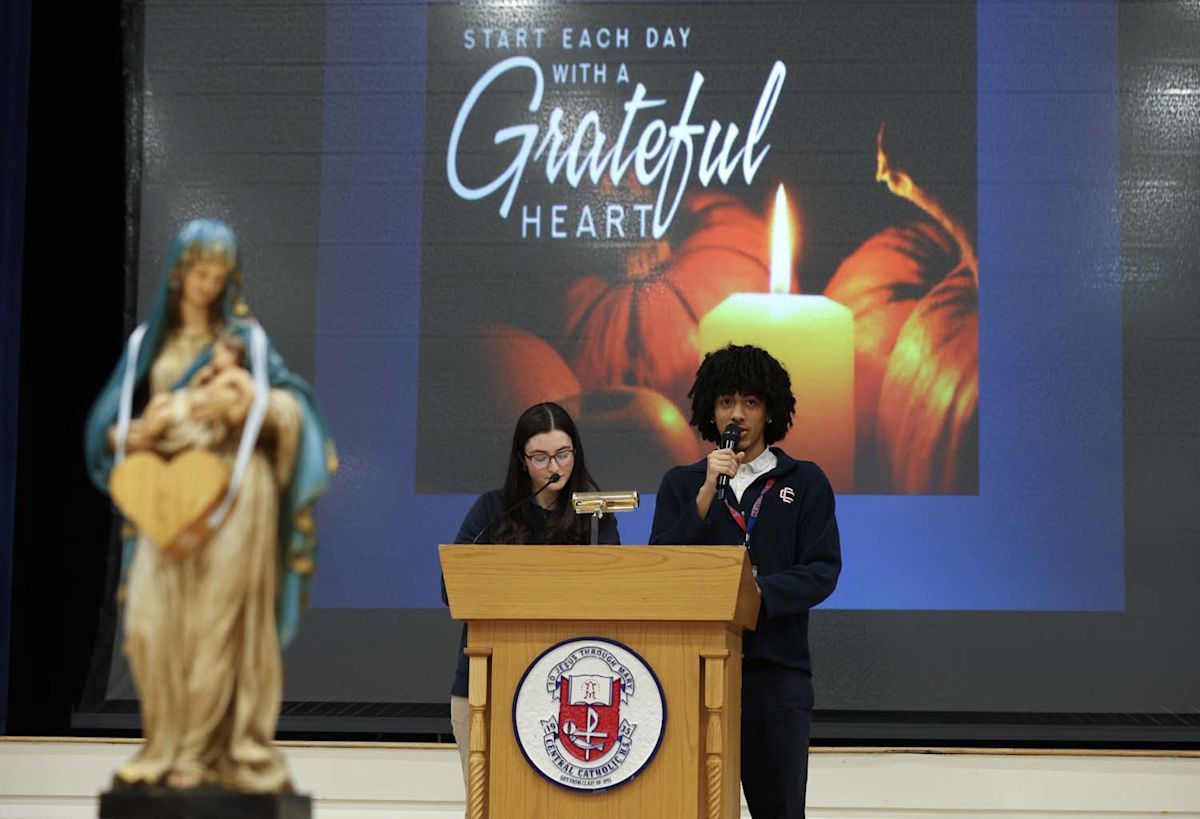 Giving Thanks at Central Catholic! | Central Catholic High School - Lawrence