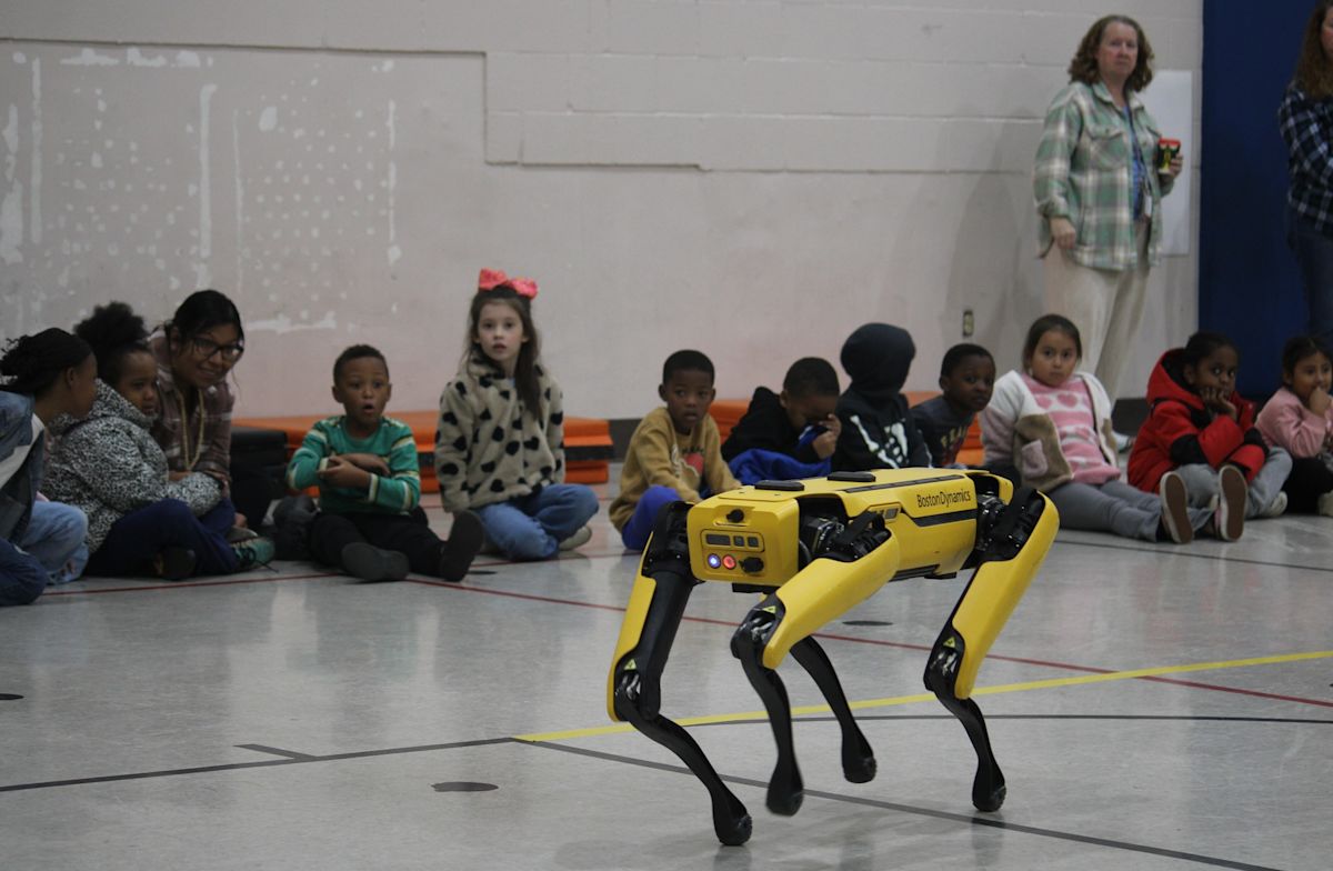 Marvin Elementary Students Meet Spot, Mizzou’s Four-Legged Robotics ...