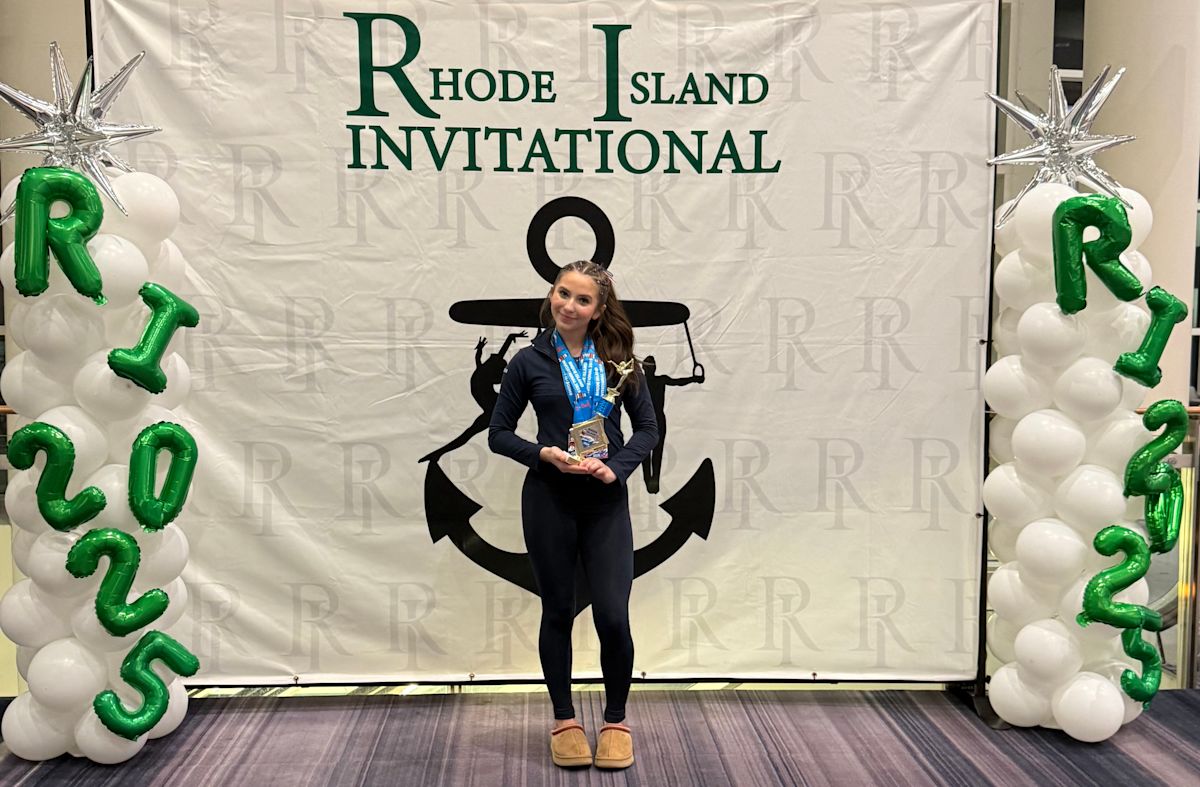 Gymnast Harlowe Grozio '28 places 4th at RI Invite | Post