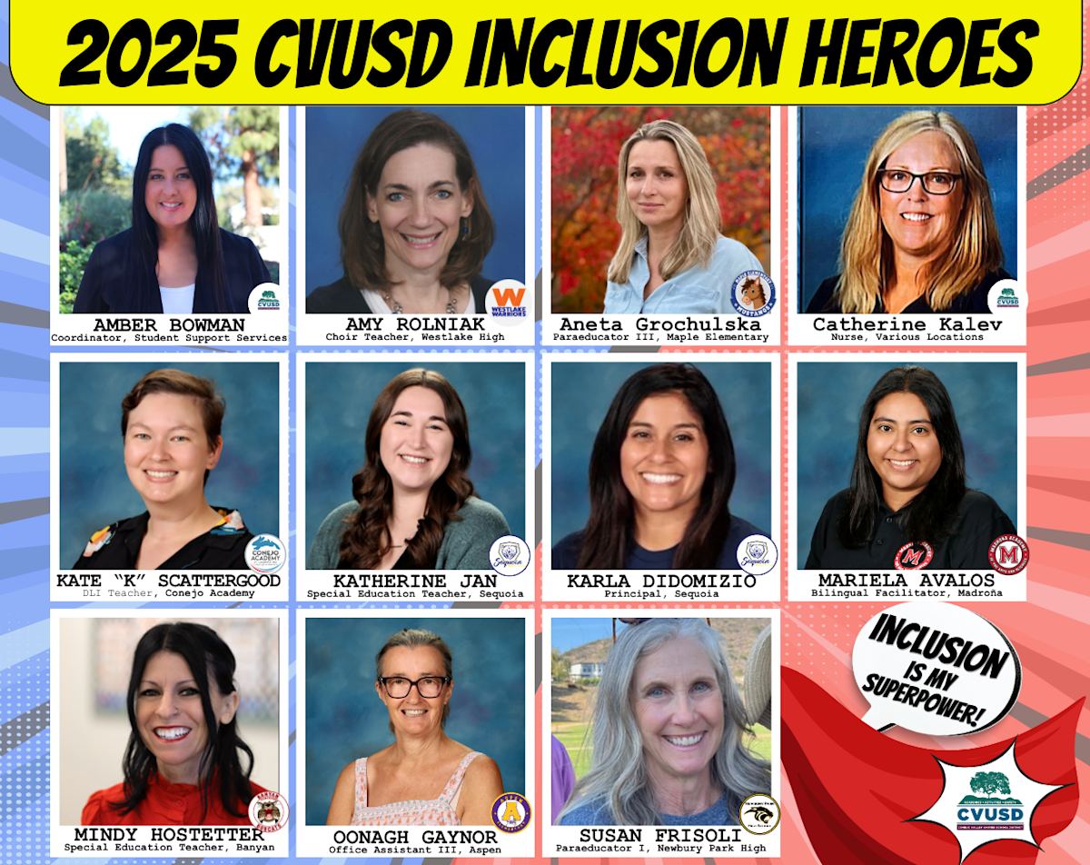 We Proudly Recognize Our Eleven 2025 CVUSD Inclusion Heroes! | News ...