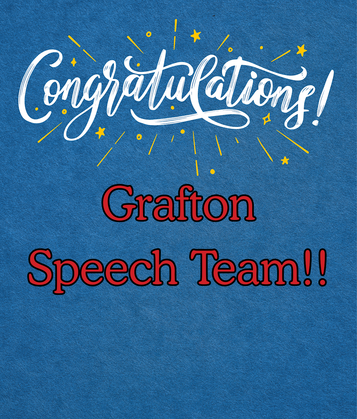 Congratulations, Speech Club! | Post Details