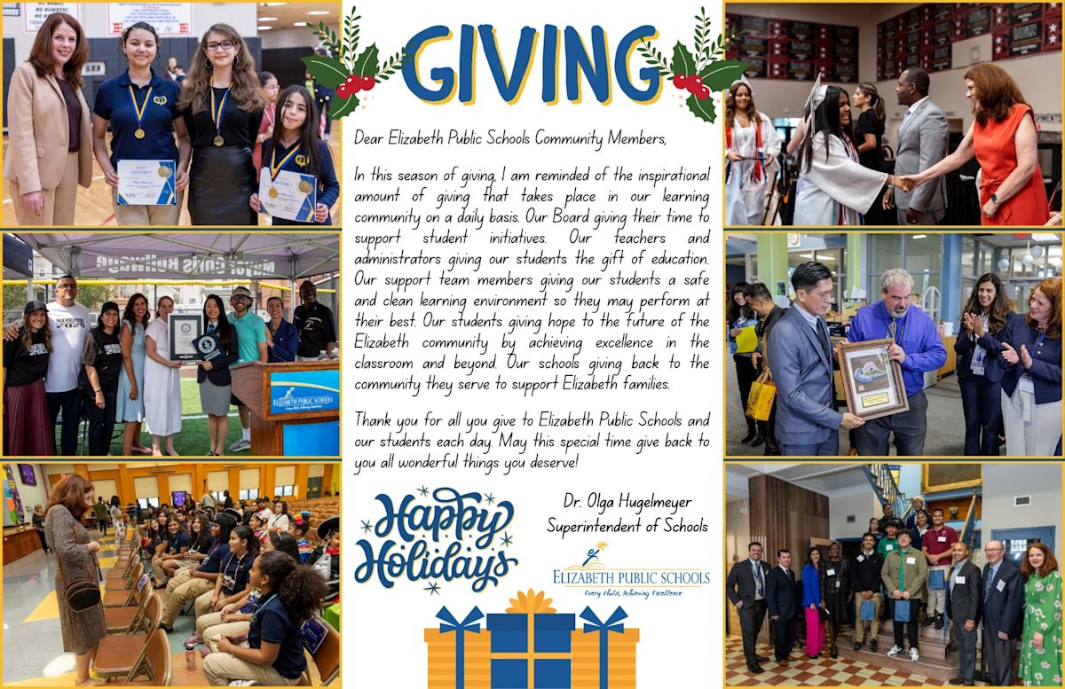 Happy Holidays from Superintendent Dr. Olga Hugelmeyer | Posts Detail