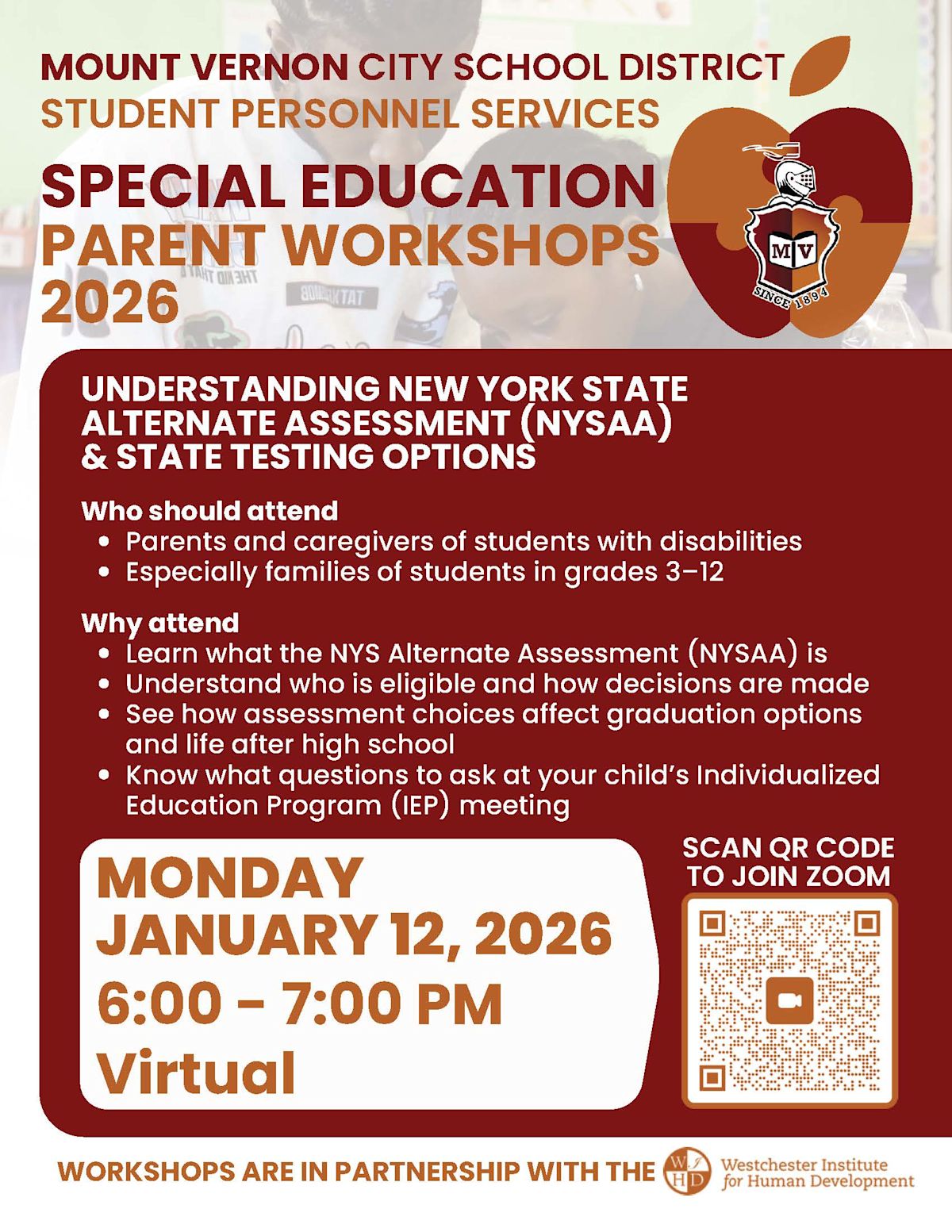 Special Education Parent Training Workshop - 6 to 7 p.m. on Mon., Jan ...