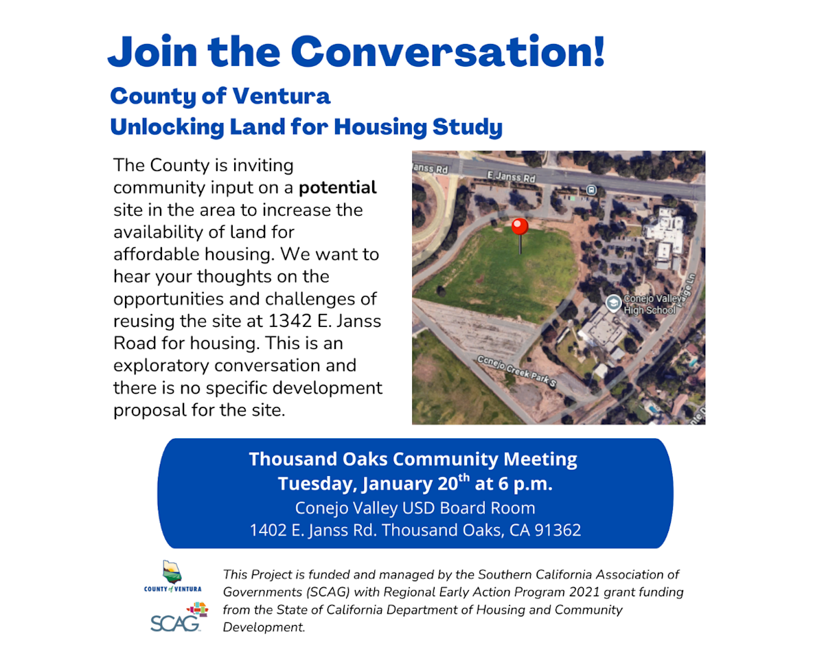 Join the Conversation: County of Ventura Unlocking Land for Housing ...
