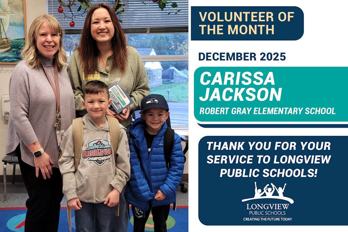 December 2025 Volunteer of the Month - Carissa Jackson - Robert Gray ...