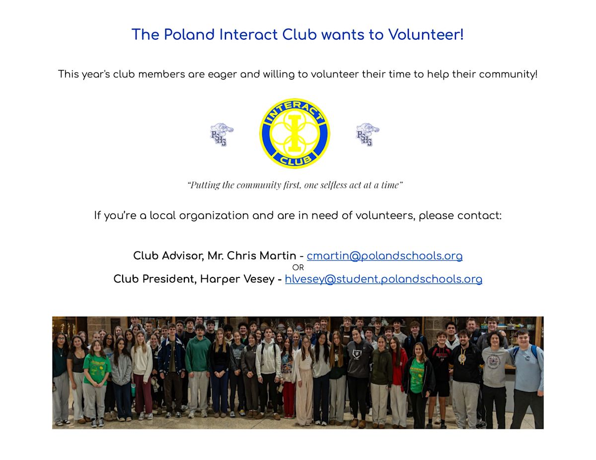 PSHS Interact Club - Seeking Volunteer Opportunities! | News Post