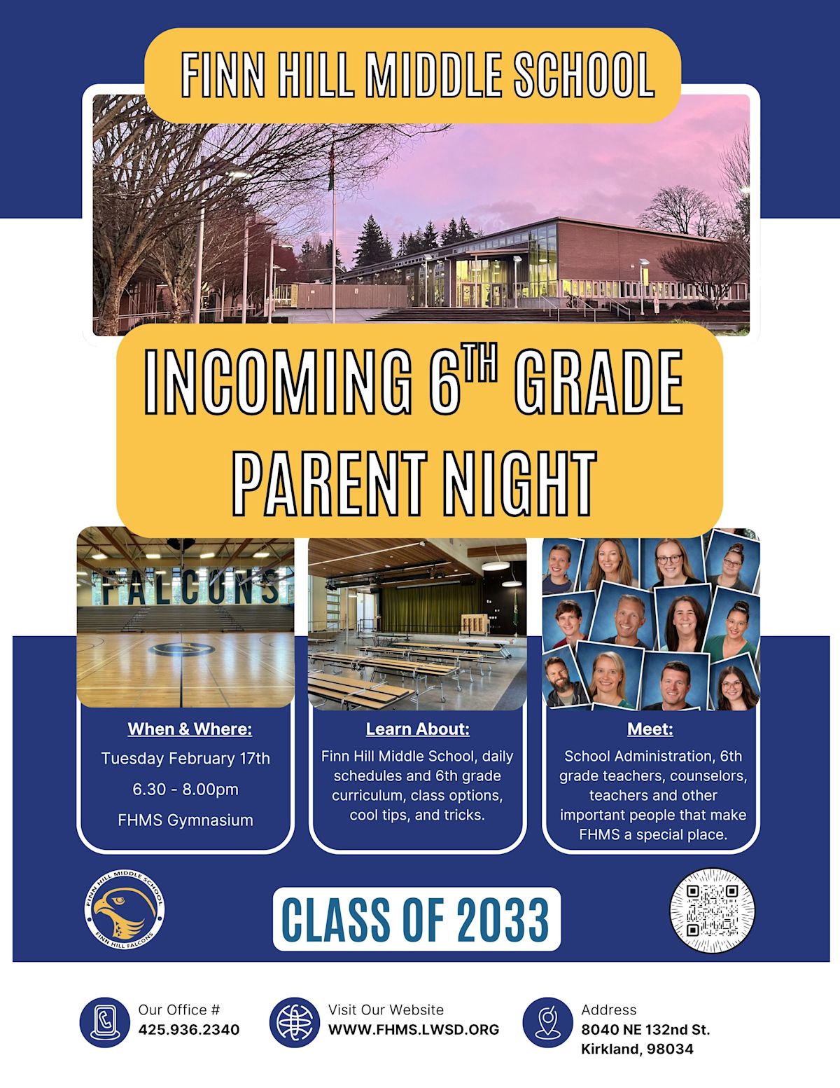 Feb 17th - Incoming 6th Grade Parent Night. | News Details