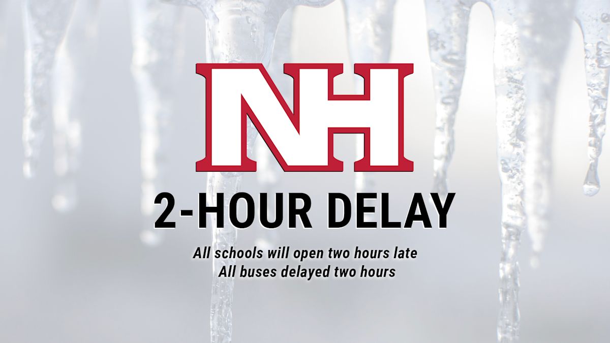 2-hour delay tomorrow, Monday, February 9 | Details