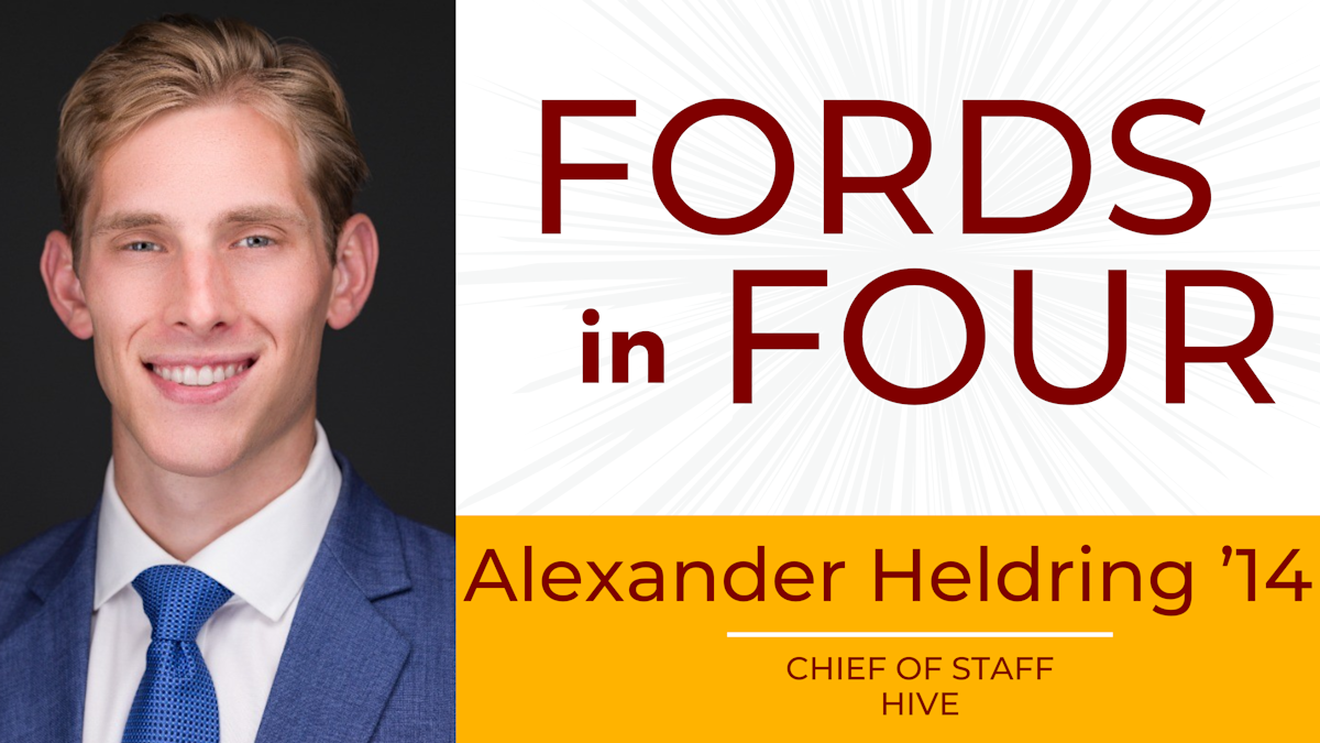 Fords in Four: Alexander Heldring ’14 | Blog Post