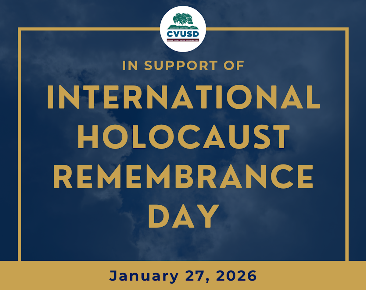 CVUSD Recognizes International Holocaust Remembrance Day: January 27 ...