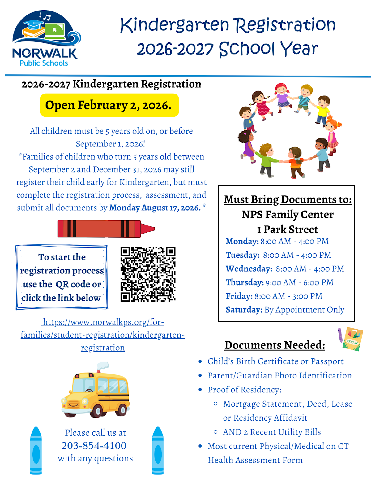 Kindergarten & New Student Registration 2026-27 | NPS Flyers