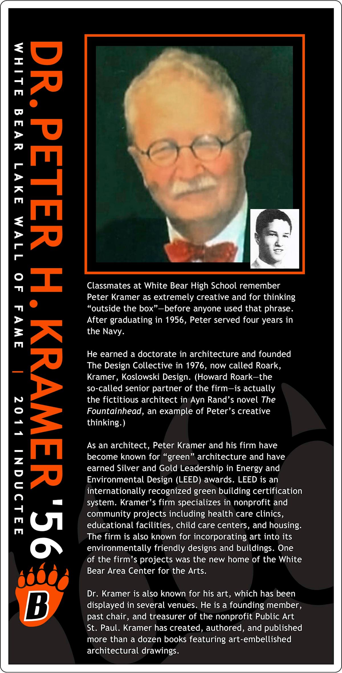 Peter H. Kramer | Wall of Fame Recipient - WBLAS High School