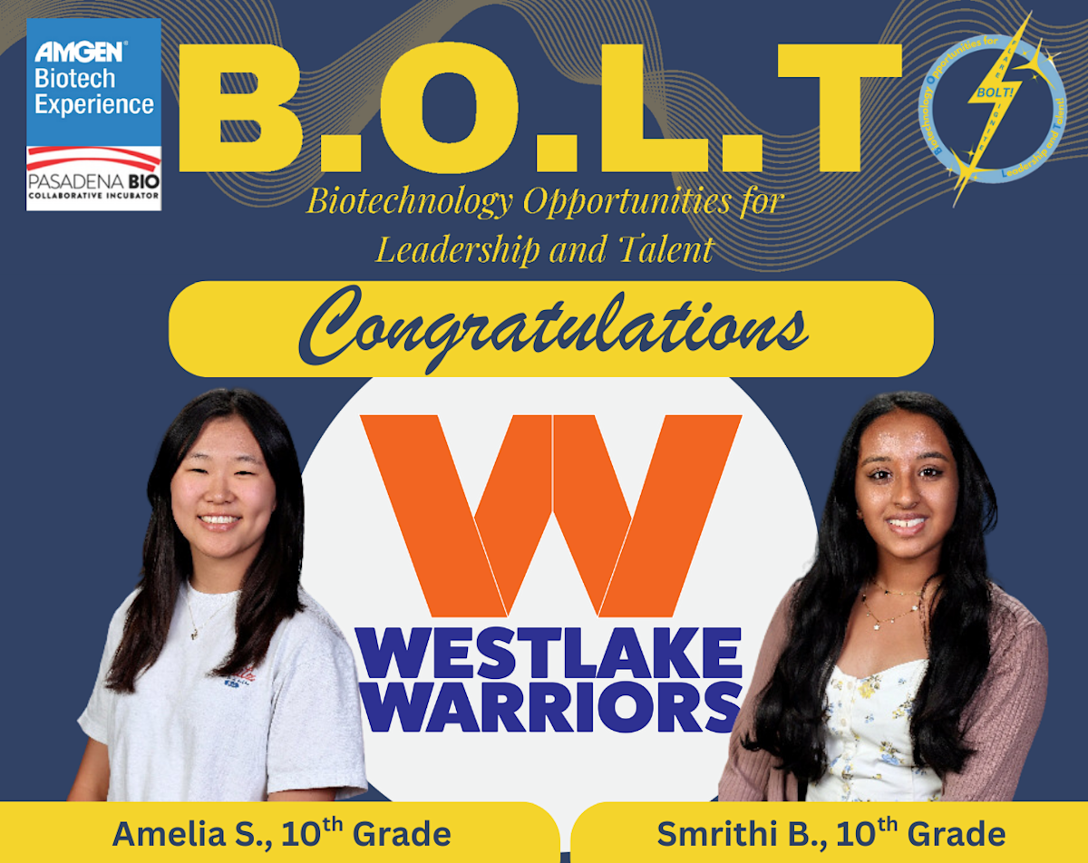 Two Westlake High Scholars Selected for Competitive Amgen Biotechnology ...