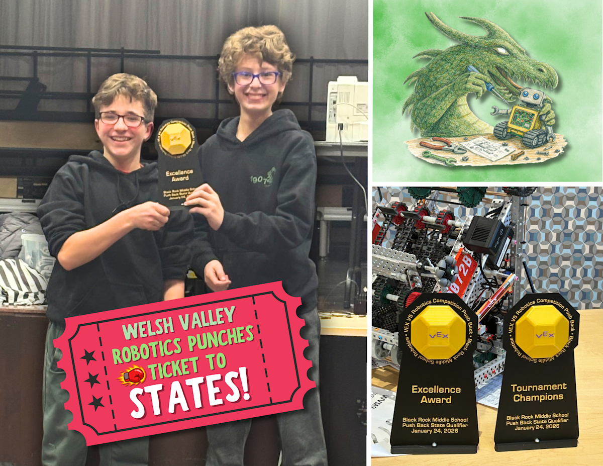 Welsh Valley Robotics Continues Winning Ways, Punches Ticket to States ...
