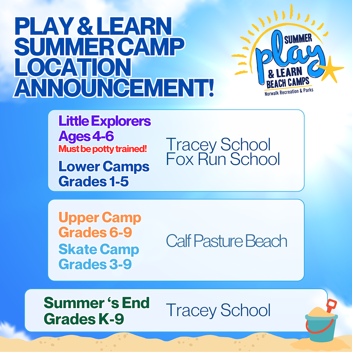 Play & Learn Summer Camp | NPS Flyers