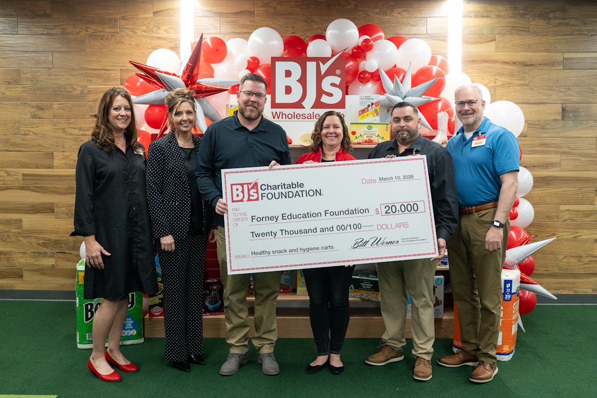 BJ’s Wholesale Club Partners with Forney Education Foundation to ...
