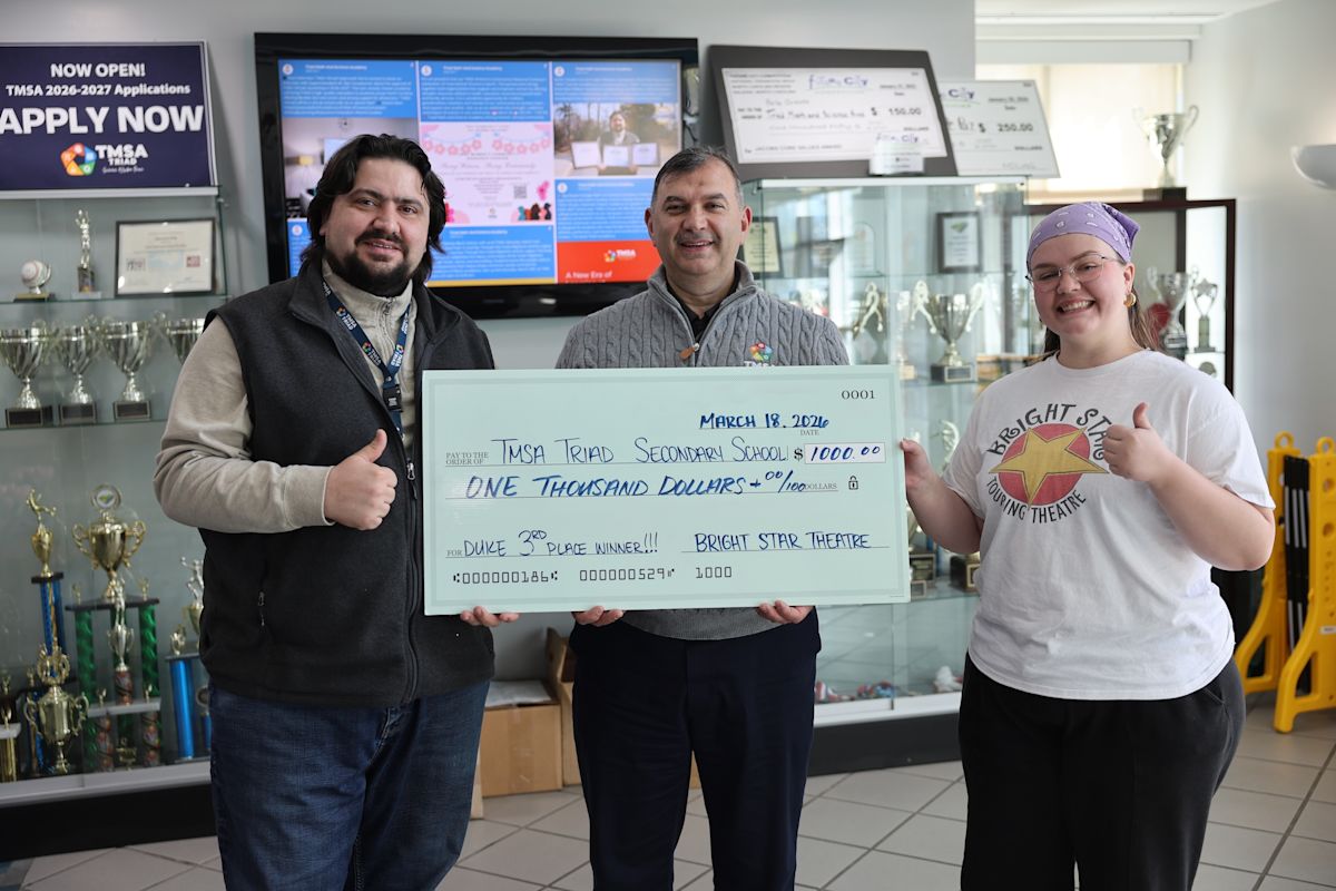 TMSA Triad Secondary Campus Wins Duke Energy Award | Posts Details ...