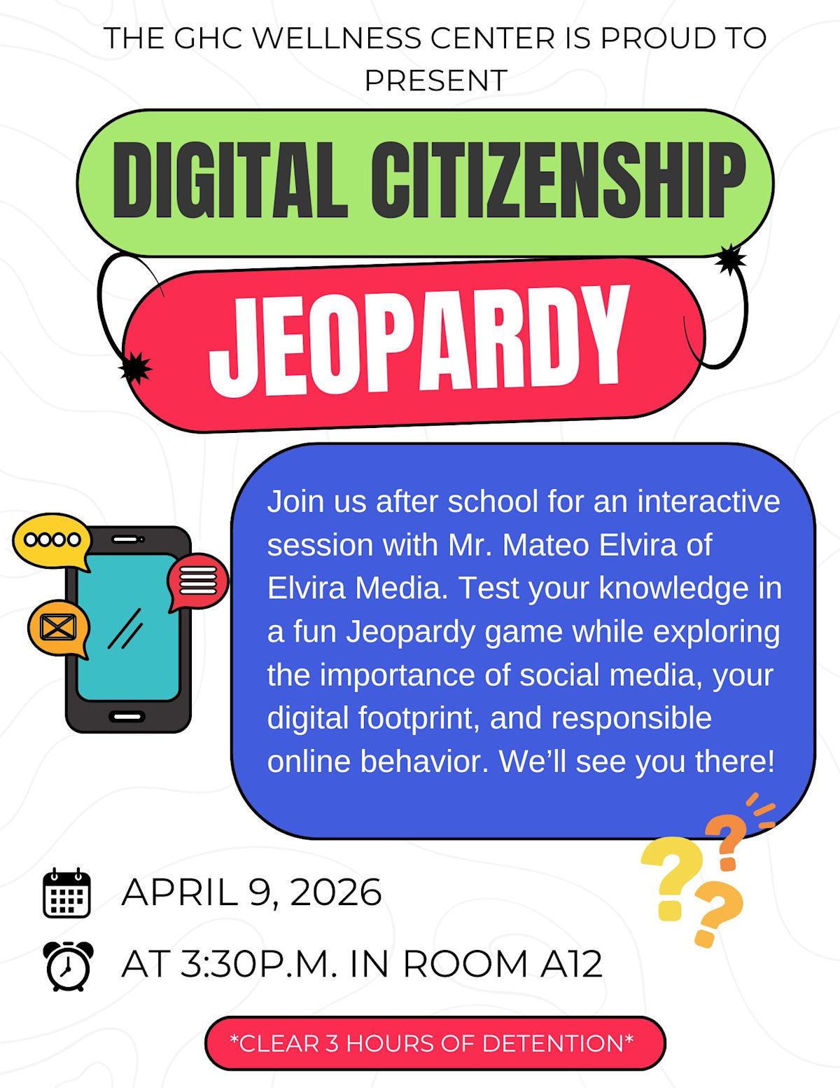 Student Workshop: Digital Citizenship Jeopardy | Details