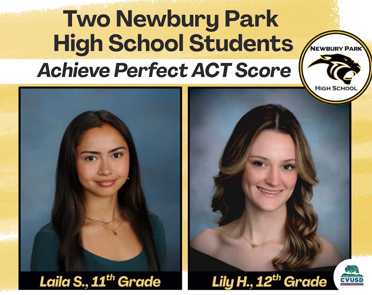 Two Newbury Park High School Students Achieve Perfect ACT Score | News ...