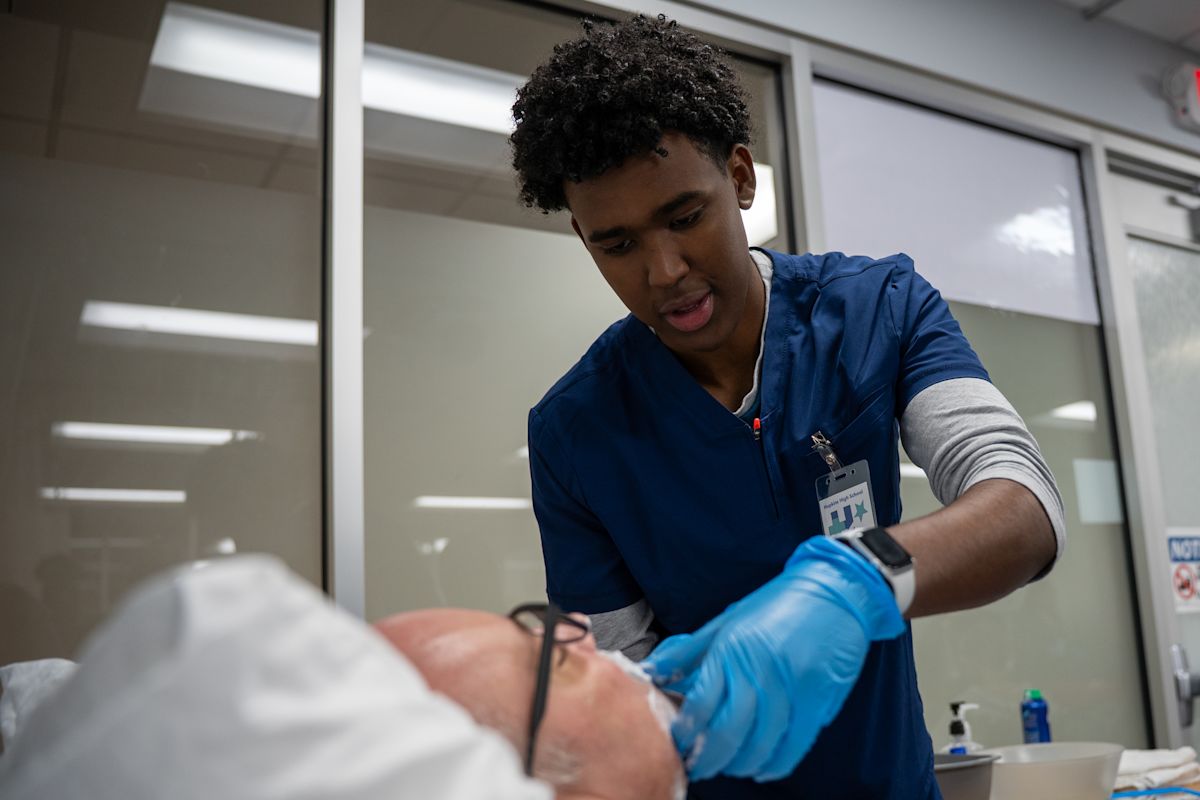 Building skills one shave at a time | article - Hopkins Public Schools