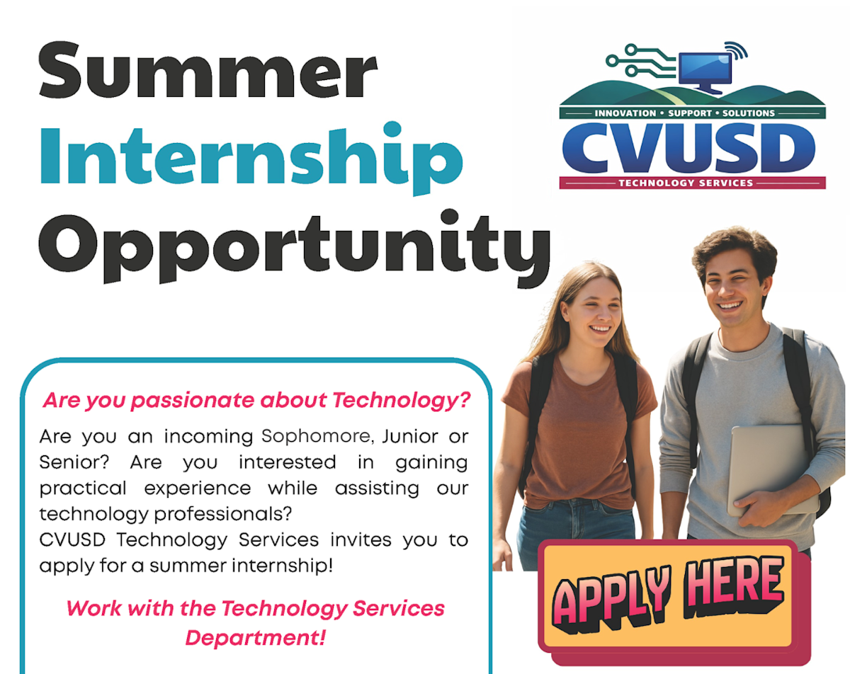High School Students: Apply for CVUSD's Summer Internship Opportunity ...