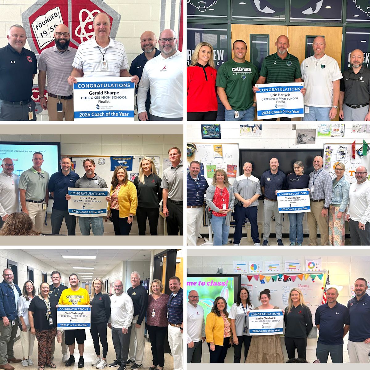 CCSD Celebrates Zone Coach of the Year Winners | Post Detail