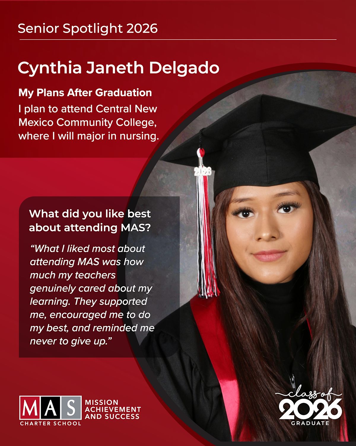 MAS Class of 2026 Senior Spotlight: Cynthia Janeth Delgado | News ...