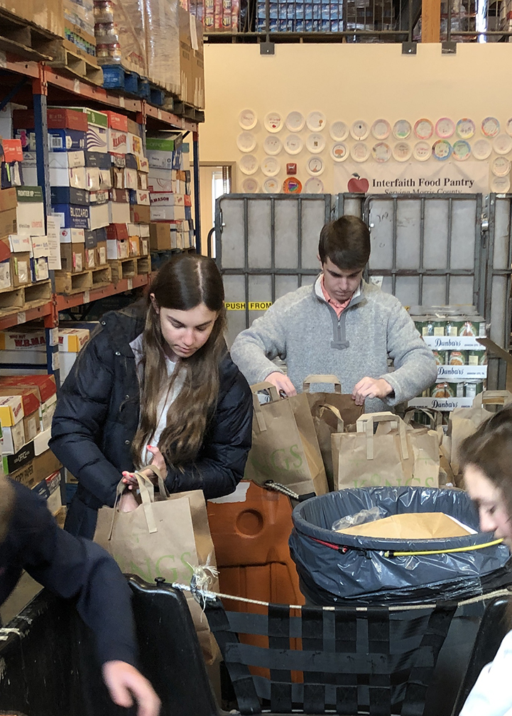 Mr. Corbo's Advisory Volunteers at Food Pantry | Morristown Beard ...