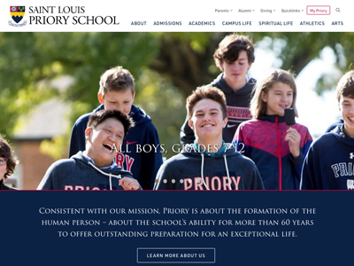 Our New Website | Post - Saint Louis Priory School