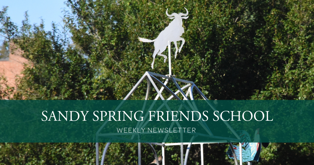 SSFS Weekly Newsletter | Sandy Spring Friends School