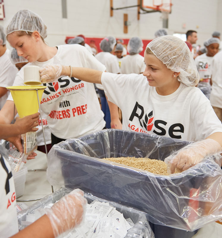 Rutgers Prep Partners With Rise Against Hunger To Package 50 000 Meals