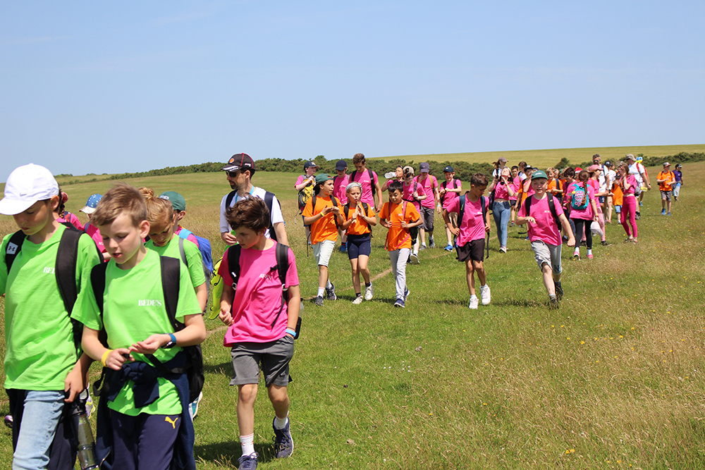 Pupils Look Forward to Whole School Charity Walk | Bede's News story