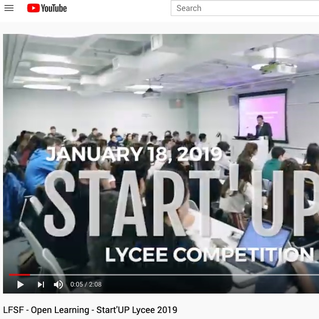 LFSF - Video - Start'UP Lycee 2019 | News Post - Lycée Francais de San ...