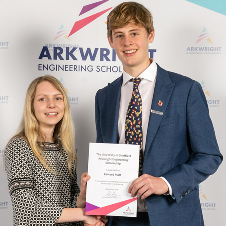 Ed Presented With Arkwright Scholarship | Posts Page