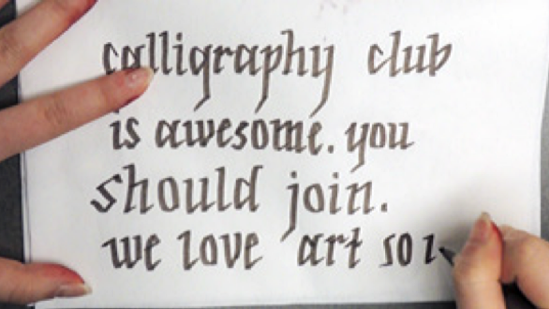 Calligraphy Club - Stevenson High School