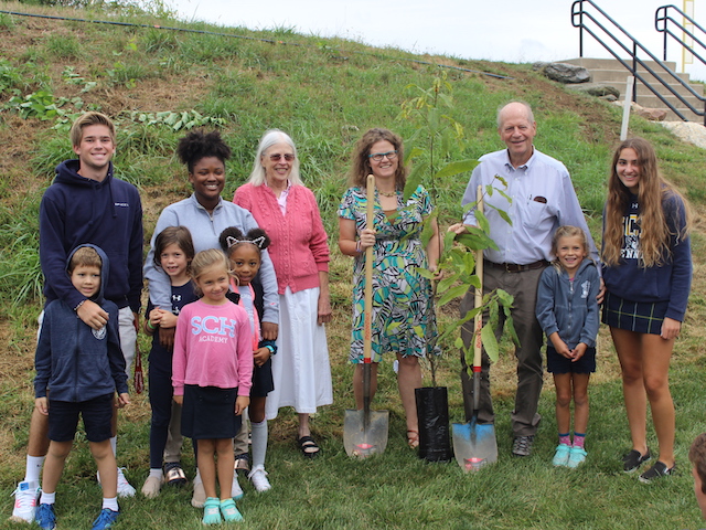 Students plant 70 American chestnut Trees at SCH | News Stories - SCH