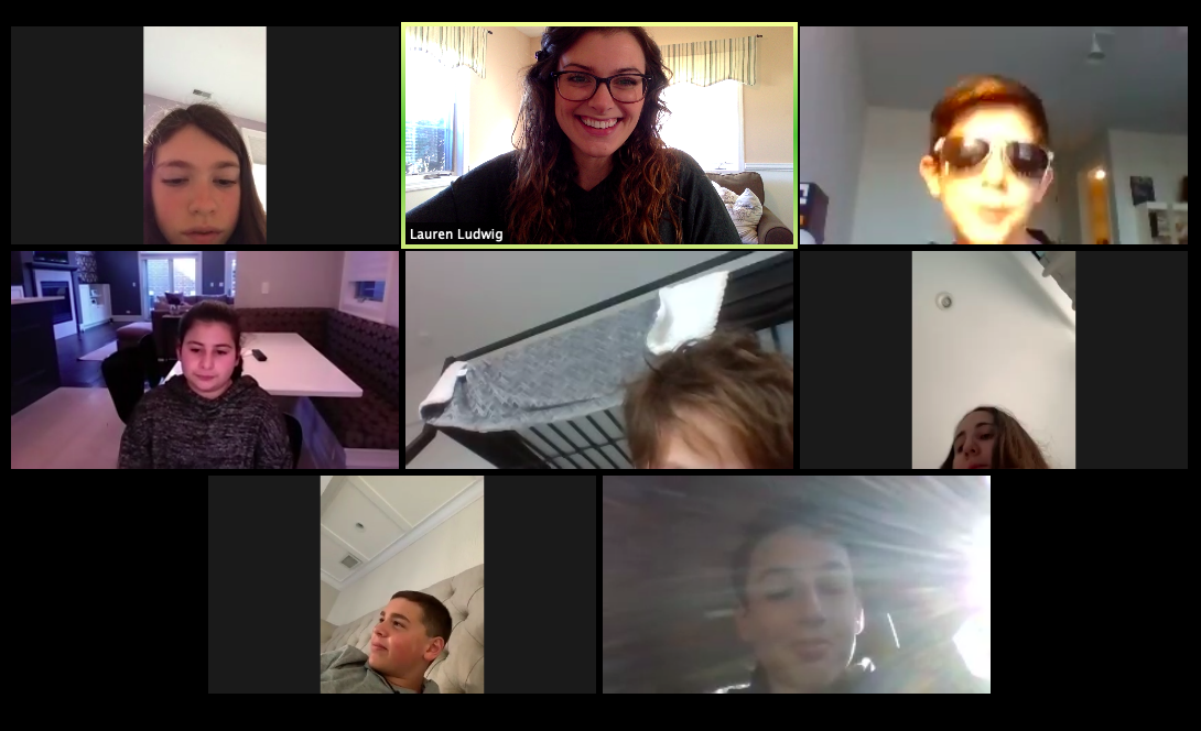 Middle School Practices Virtual Elbow Greetings with Their Classmates ...