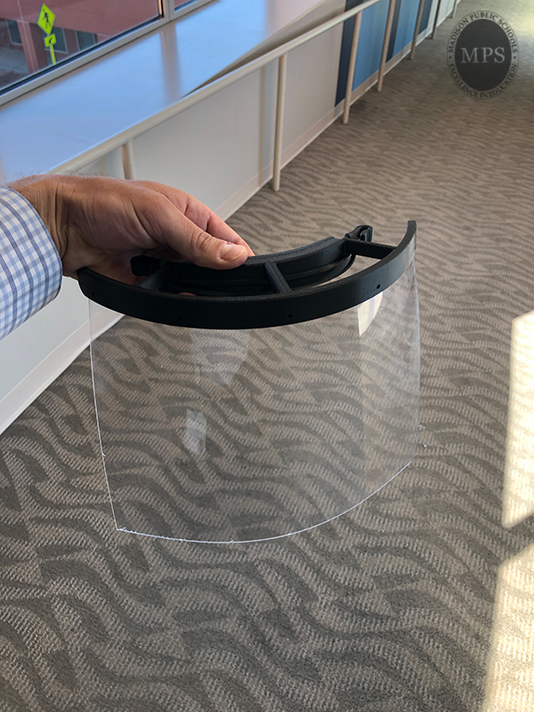 DHHS Staff 3D Prints Face Shield Parts - Madison Public Schools