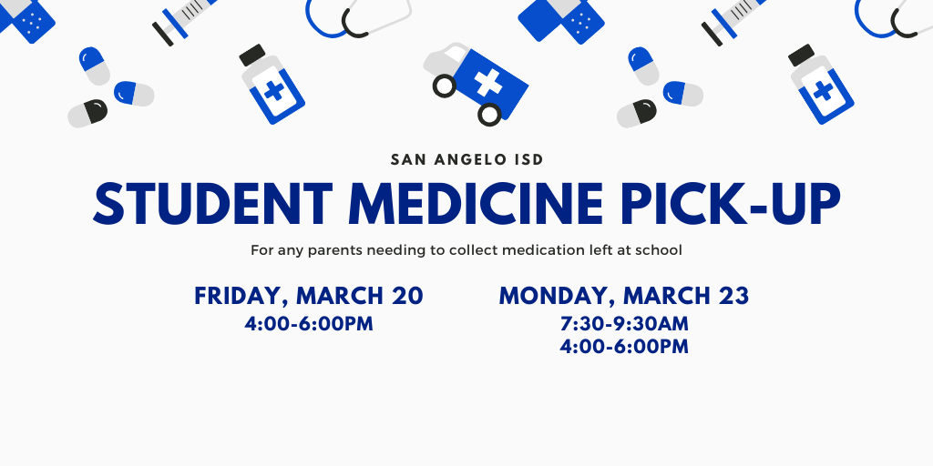 SAISD to Offer Medicine Pick-Up | News Item