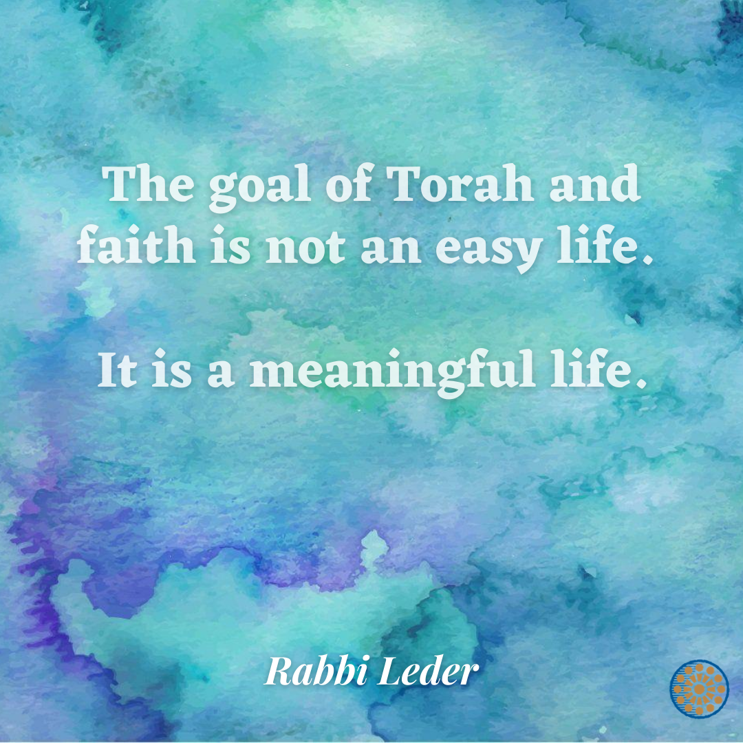Rabbi Leder's Shabbat Message - July 31 2020 | Post Details