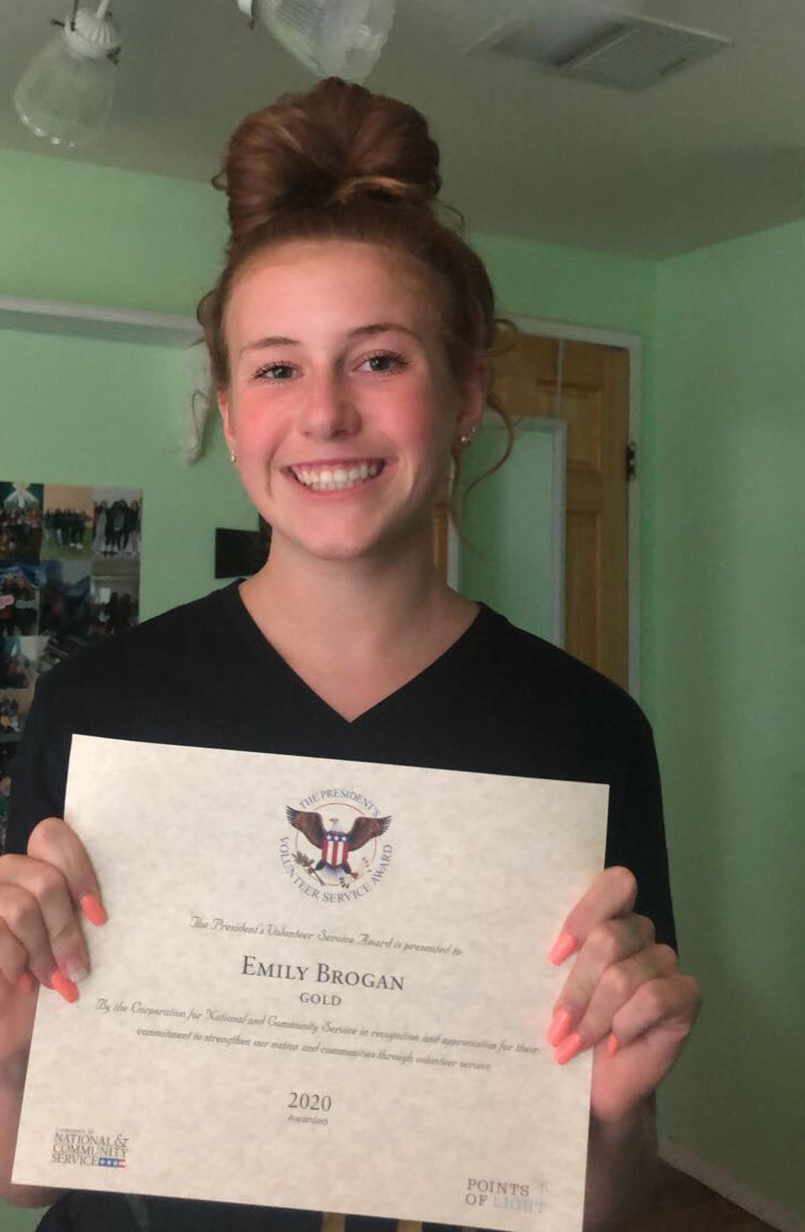 Emily Brogan '22 Earns Presidential Award | News Posts