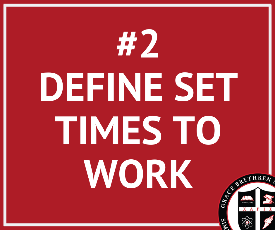 Define Set Times to Work | Post Details
