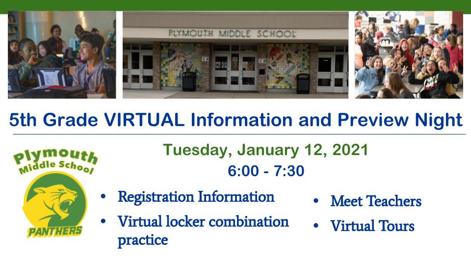 Virtual 5th Grade Information and Preview Night | article