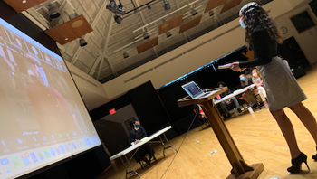 Courtroom drama tests eighth grade skills | story