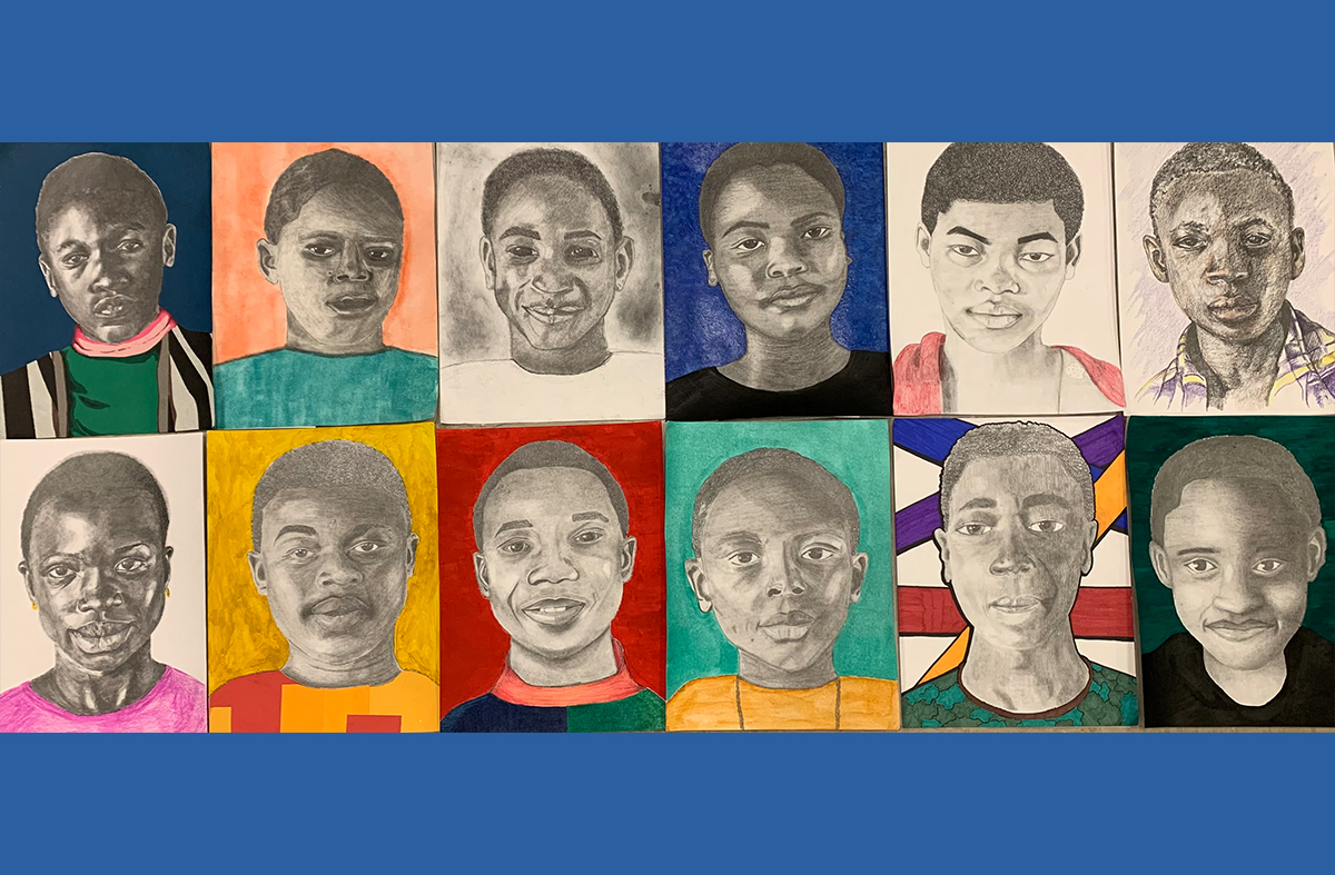 Advanced Art Students Create Portraits for Global Kindness | News ...