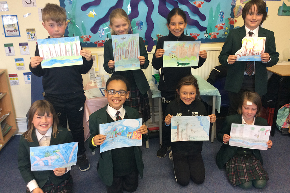 Year 4 Pupils' Artwork to be Featured in New Colouring Book | Bede's ...