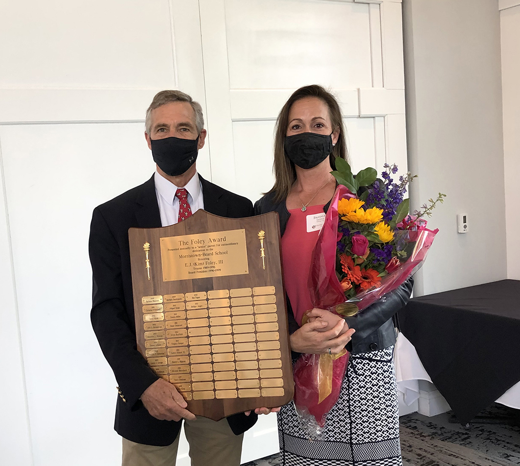 Foley Award Presented to MBS Parent Bridget Jaeger | Morristown Beard ...